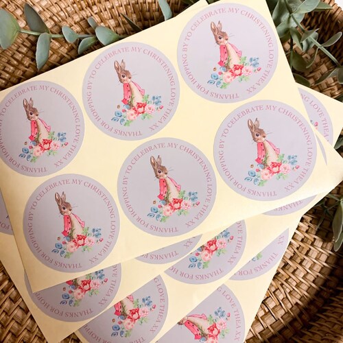 Peter Rabbit Floral Baby Shower Favour Tags - Etsy