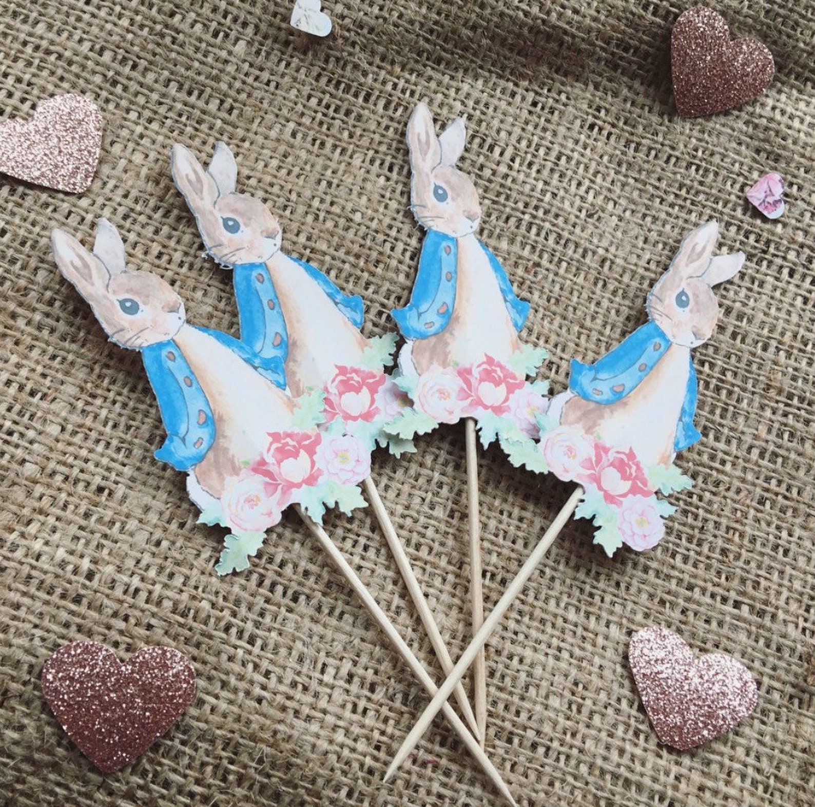 Peter Rabbit Cupcake Toppers | Peter Rabbit Theme | Baby Shower ...