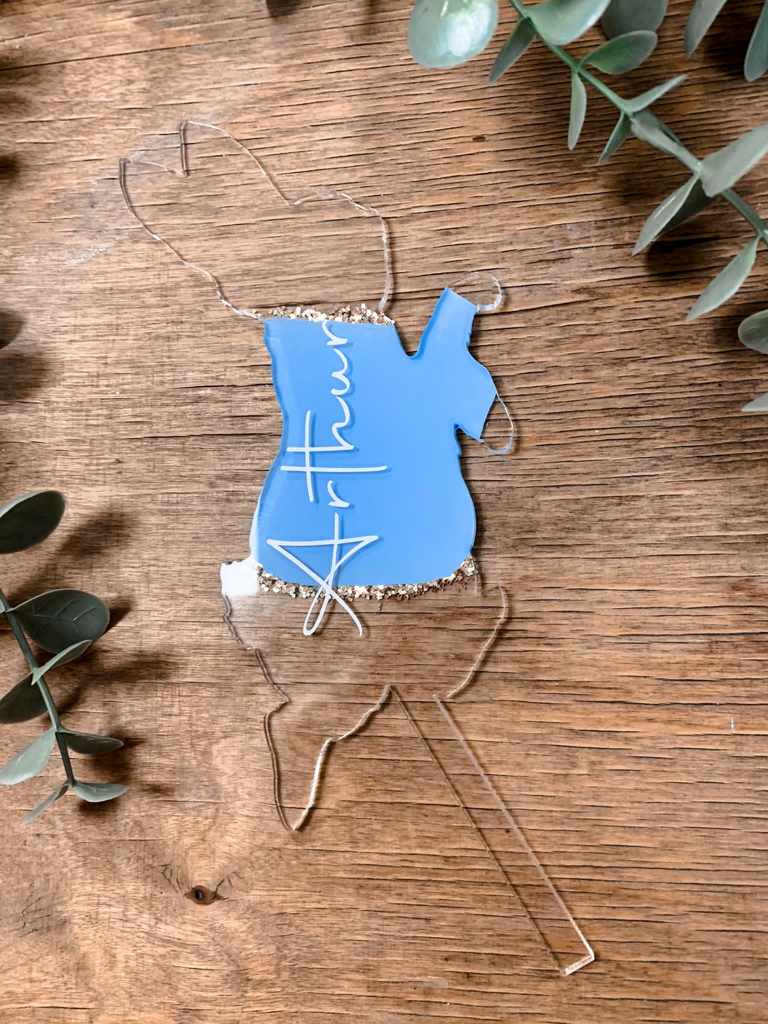 Peter Rabbit Themed Acrylic Cake Topper | Birthday | Christening ...