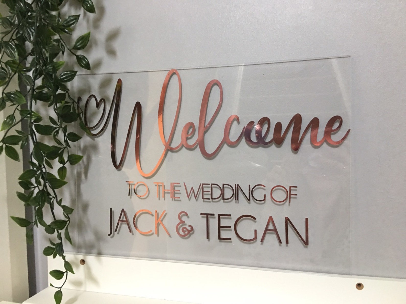 Acrylic Vinyl Welcome Sign A4 A3 A2 Wedding Event Welcome | Etsy UK