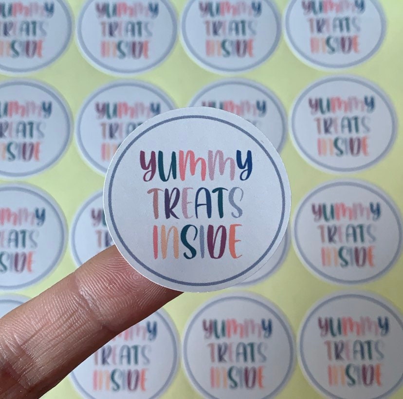 Yummy Treat Stickers Fun Stickers Yummy Stickers Small - Etsy New Zealand