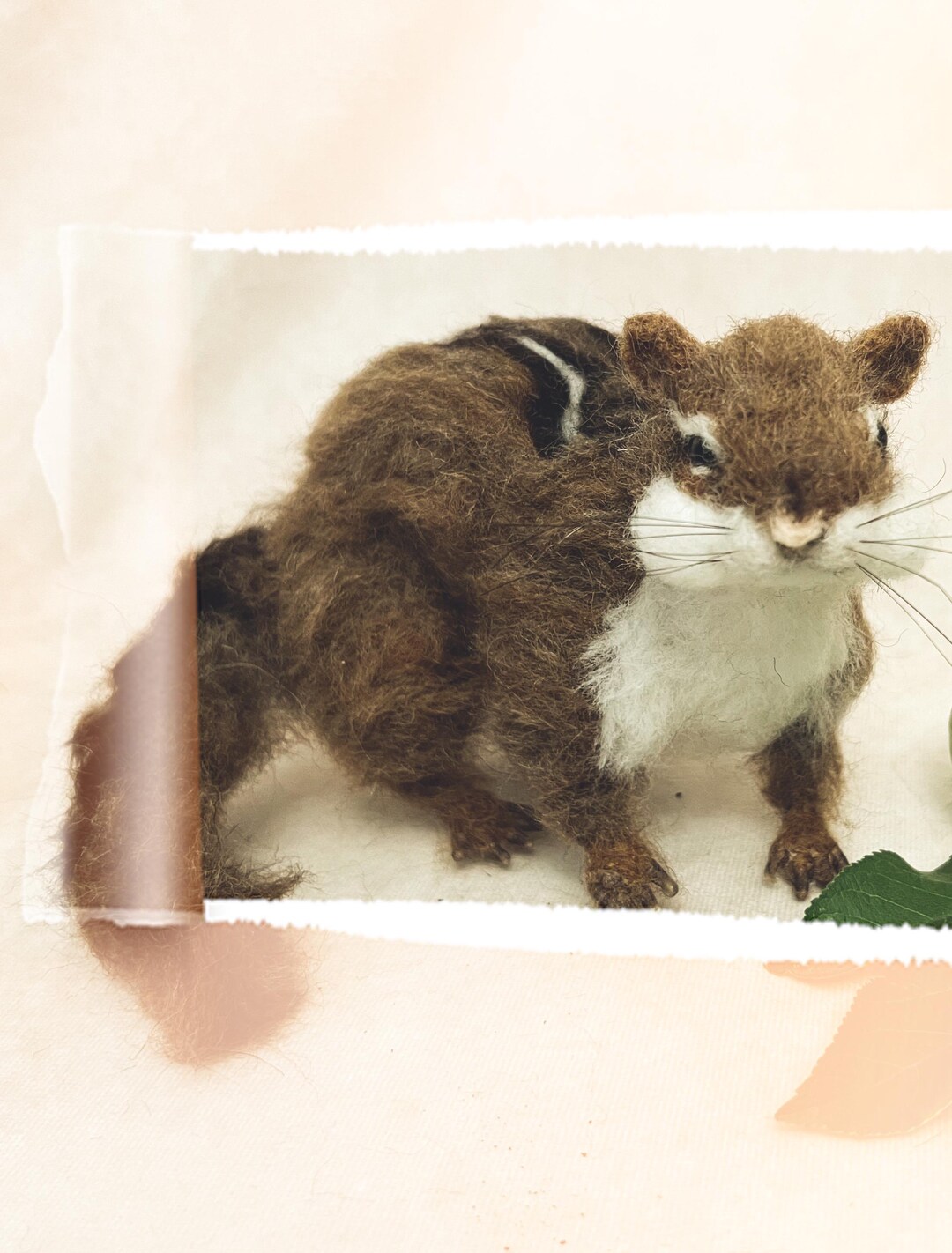 Handmade Needle Felted Chipmunk Animal - Etsy