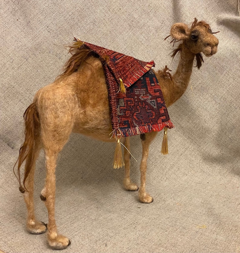 Needle Felted Camel, Needle Felted Realistic Animals - Etsy