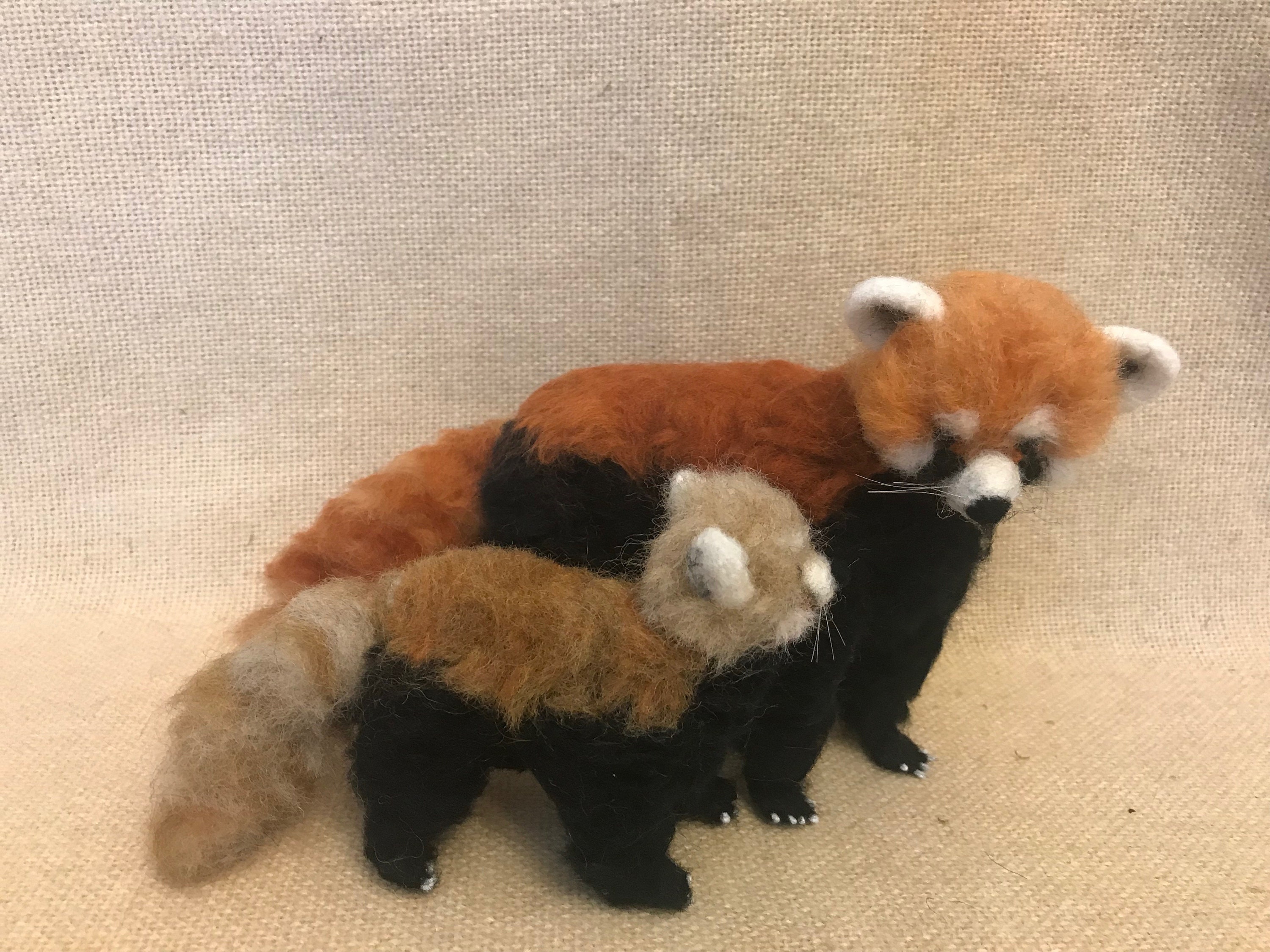 Red Panda With a Cub - Etsy