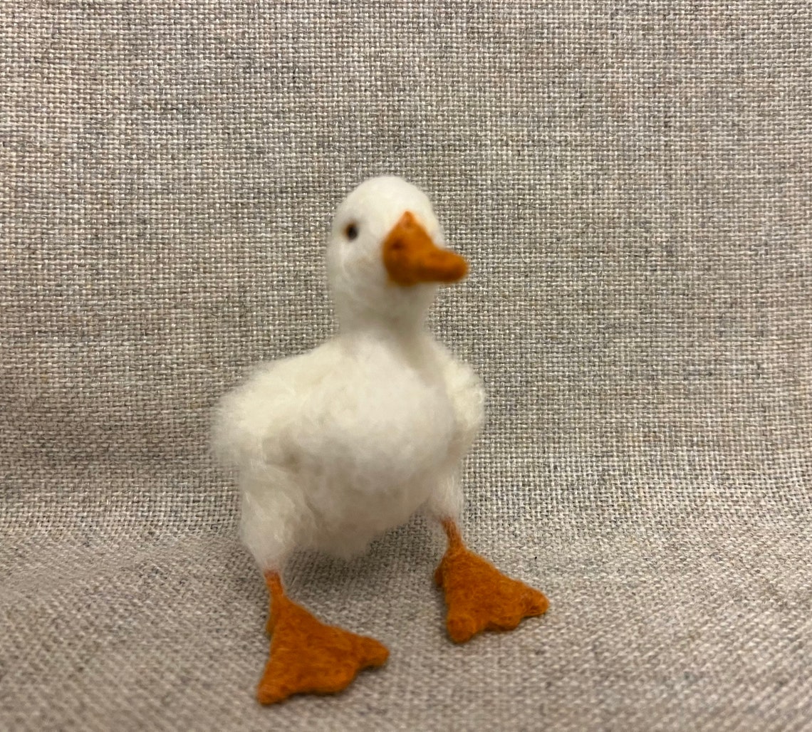 White Duck, Baby Duck, Goose, Needle Felted, Made to Order - Etsy