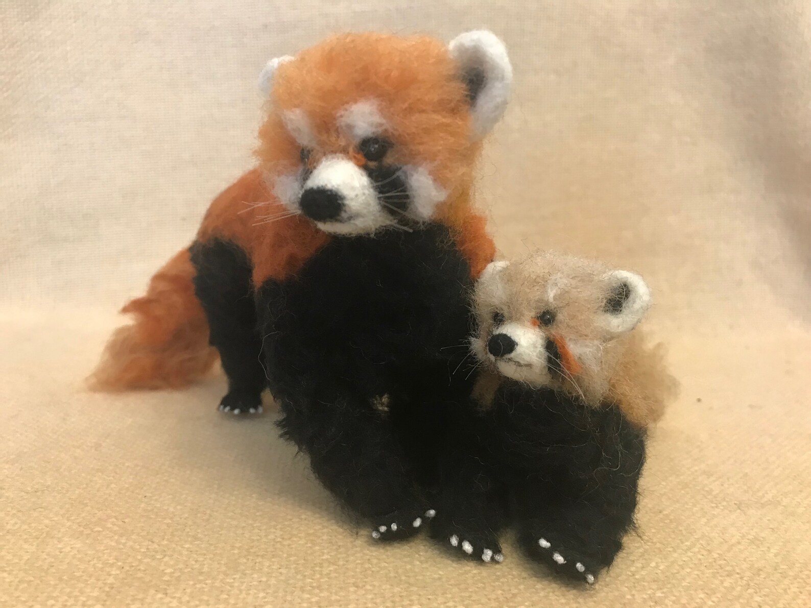 Red Panda With a Cub - Etsy