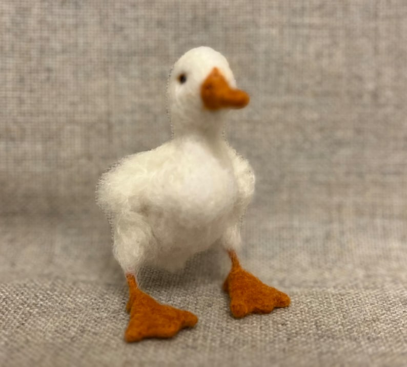 White Duck, Baby Duck, Goose, Needle Felted, Made to Order - Etsy