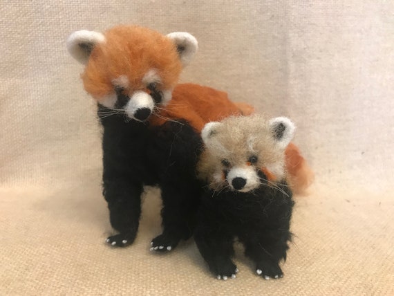 Red Panda With a Cub | Etsy
