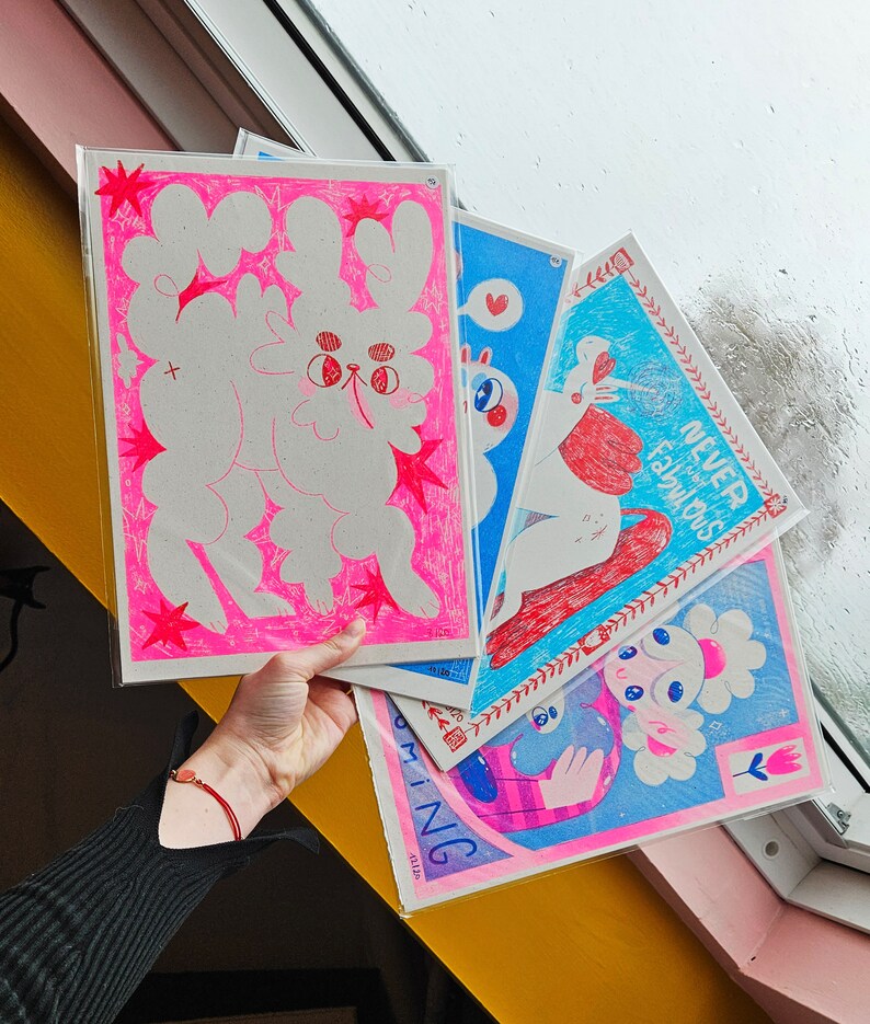 A4 Riso Prints - Etsy