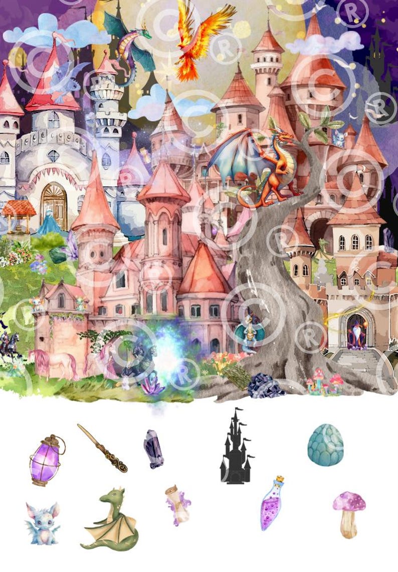 Find the Hidden Pictures Printable Series 4 - Magical World - Etsy