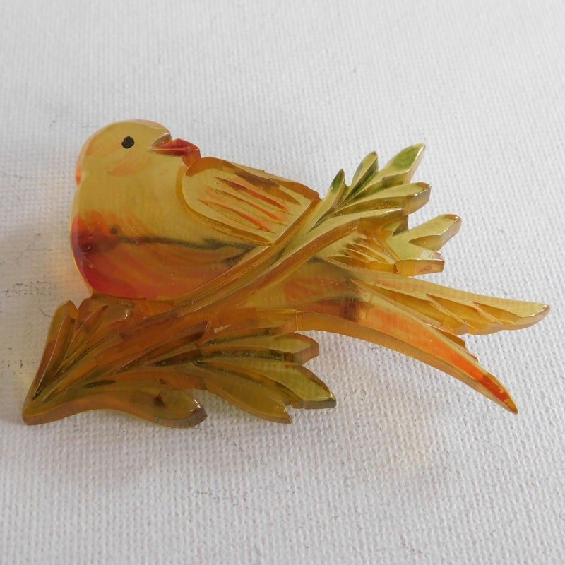 Plastic Bird Brooch - Etsy