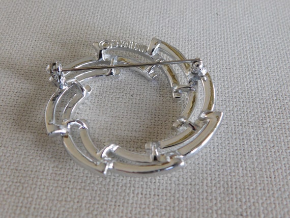 Silver Open Work Sarah Coventry Brooch Signed Swoop P… - Gem