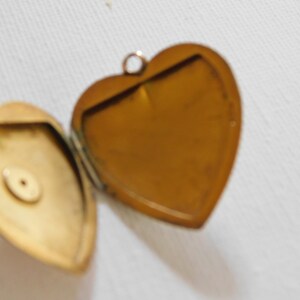 Large Gold Tone Initial Heart Locket Pendant - Etsy