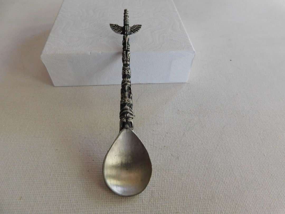 Pewter Totem Pole Eagle Souvenir Spoon - Etsy