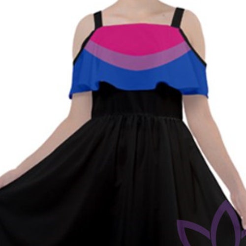 Bisexual Pride Cut Out Chiffon Dress All Flags Available - Etsy