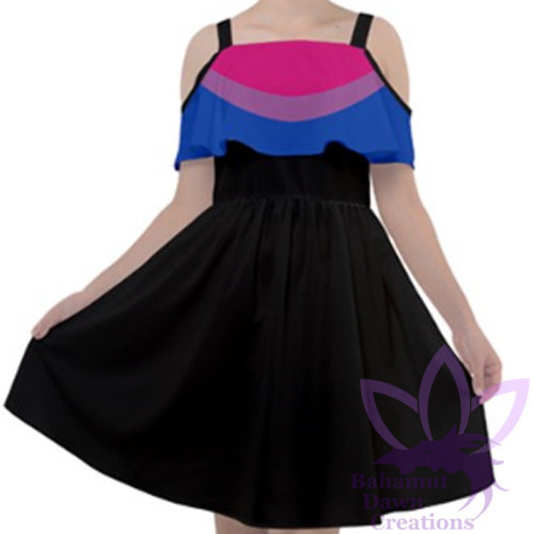 Bisexual Pride | Cut Out Chiffon Dress | All Flags Available LGBTQIA+ ...