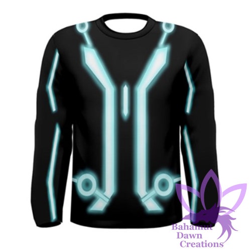 Tron Costume Sam Flynn Shirt Tron Shirt Tron Cosplay Tron - Etsy