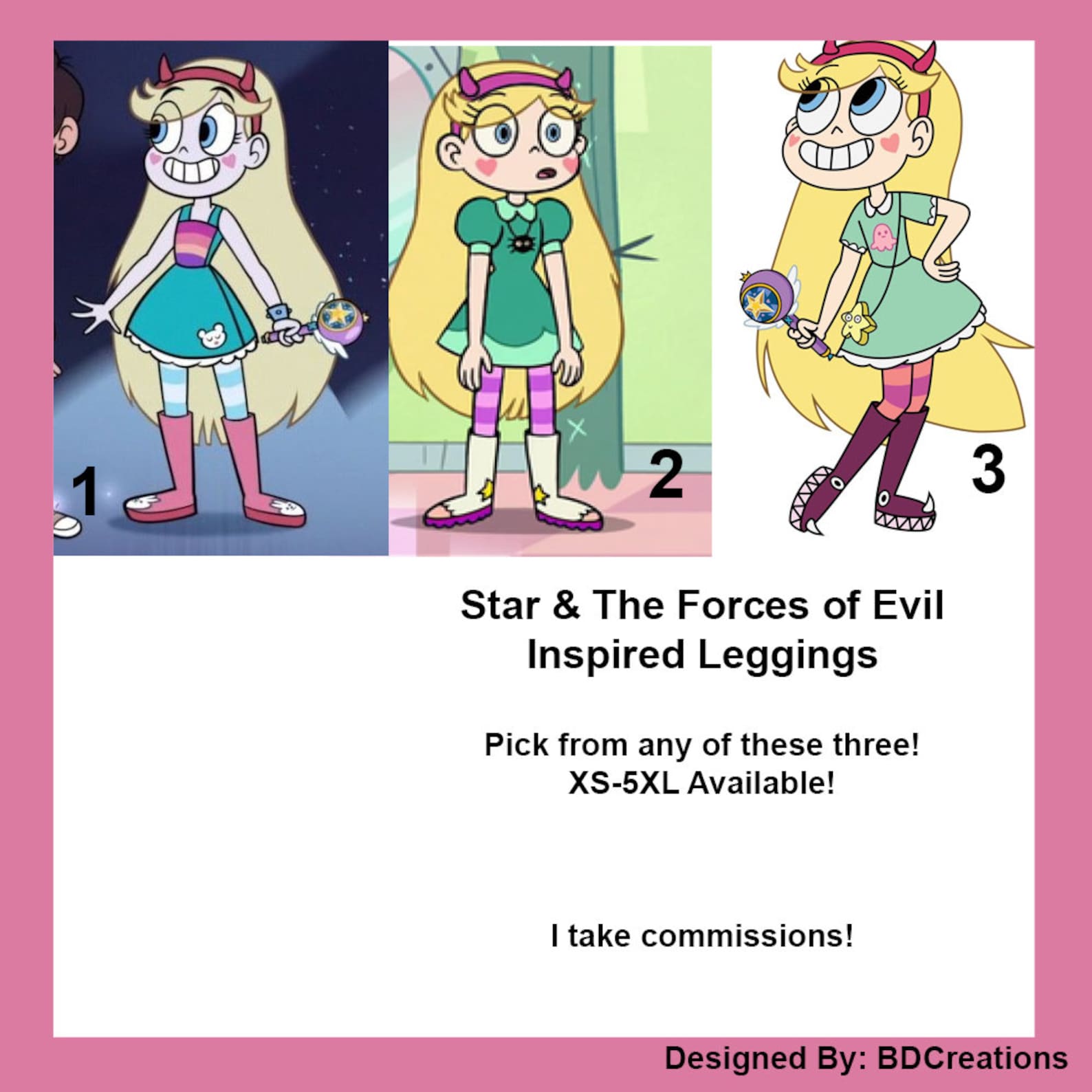 Star Butterfly Leggings Adult or Youth | Etsy