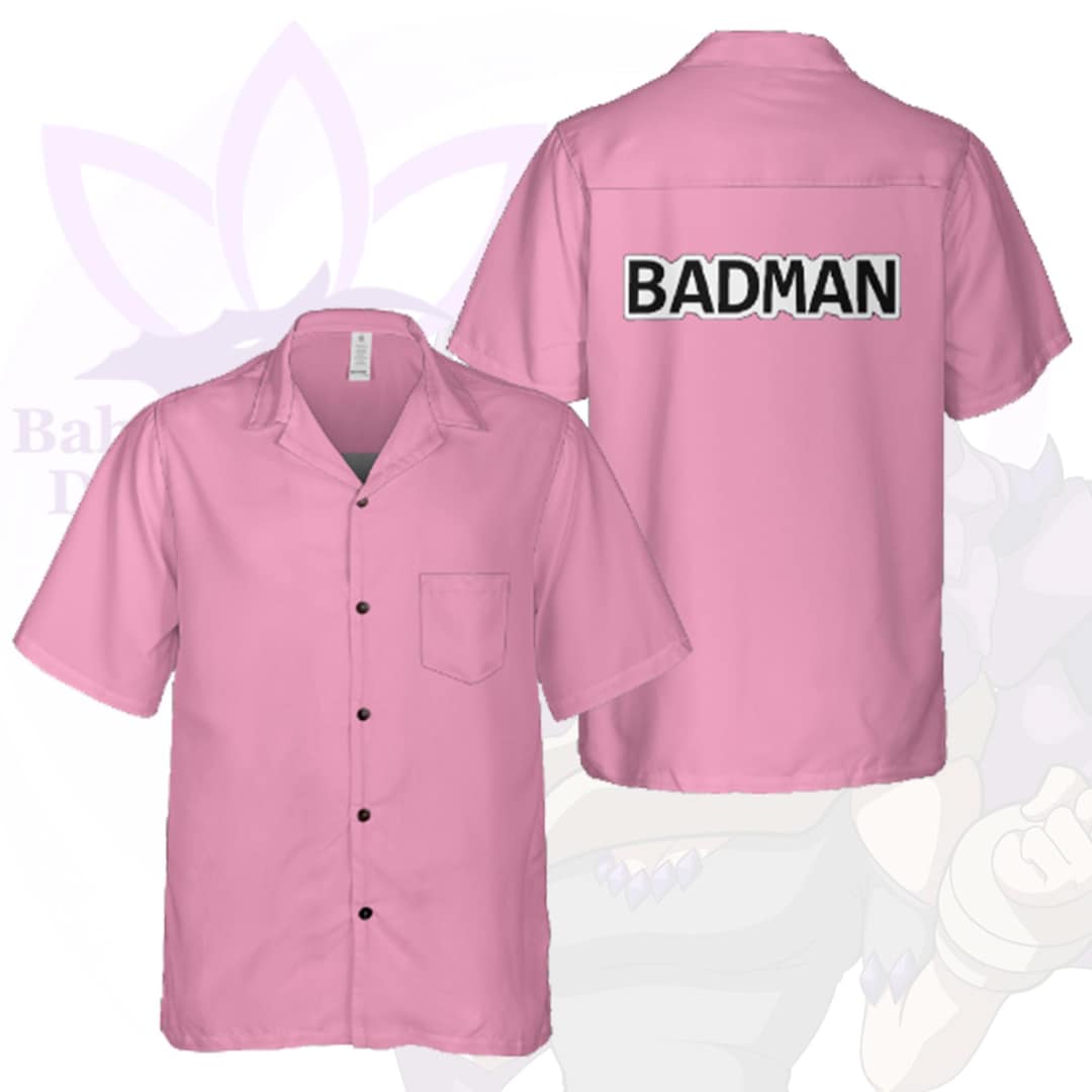 Badman Shirt | Button up Shirt | Stiff Material No Stretch | Hawaiian ...