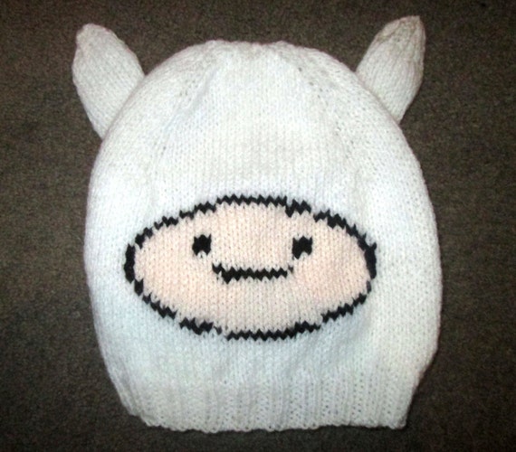 Items similar to Finn the Human Adventure Time inspired beanie. Made to ...