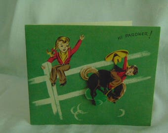 Cowboy Get Well Card - Etsy