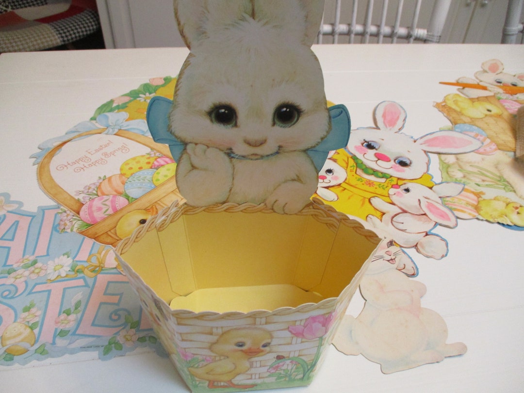 Vintage 5 Easter Card Stock Posters Decoration, Happy Easter Banner ...