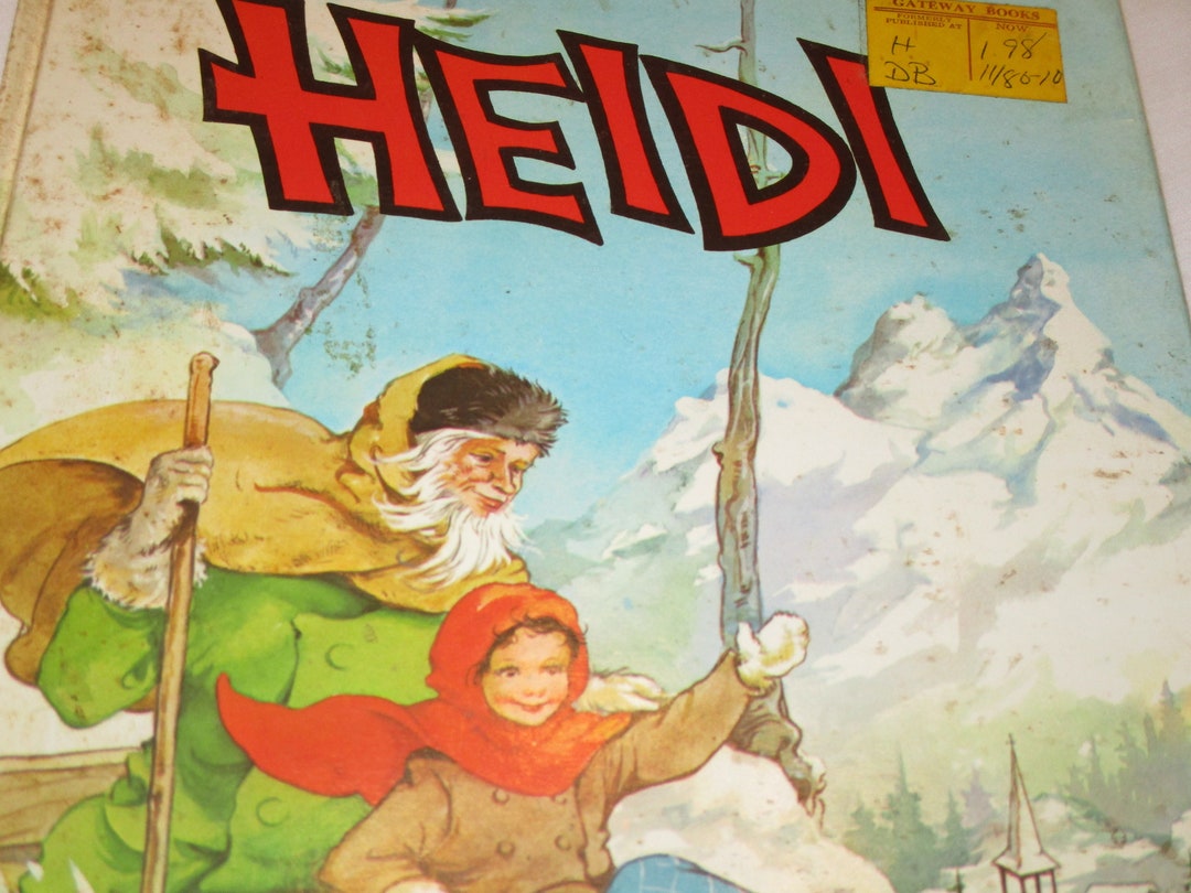 Vintage Hard Cover Heidi Book Pictorial Beautiful Color - Etsy