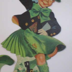 Vintage 2 Leprechaun Poster, St. Patrick's Day Poster, Dennison ...