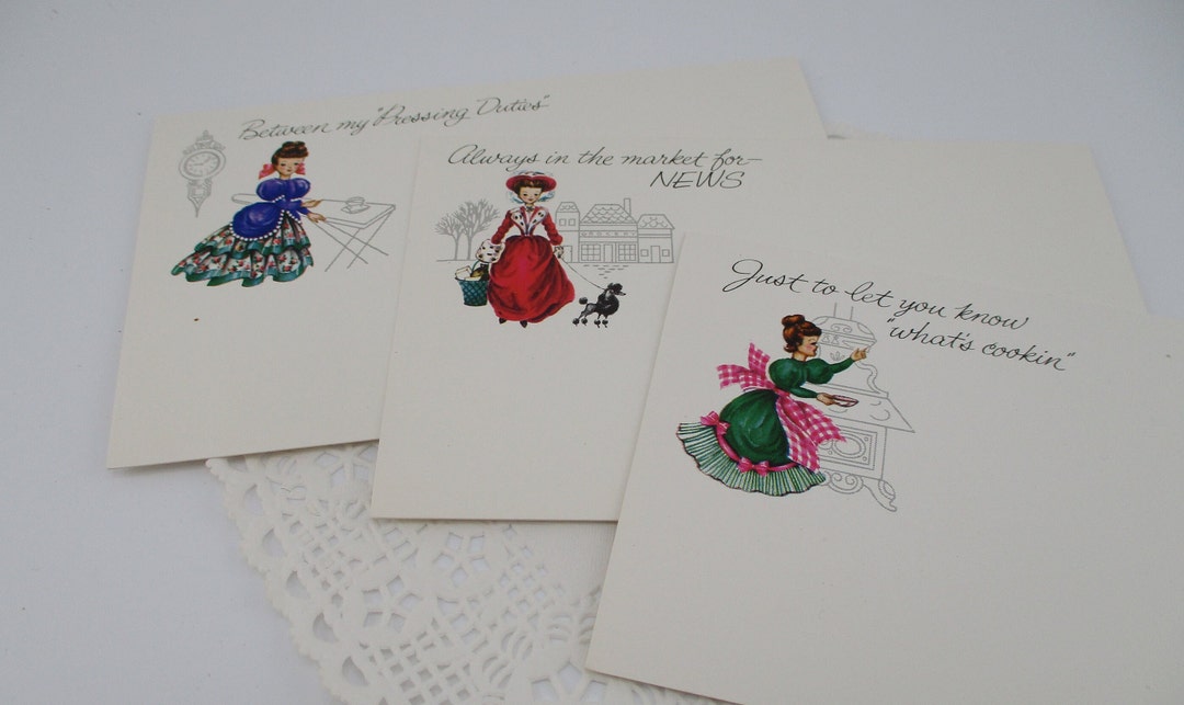 Vintage 1970s Postcard Set, Women's Theme, All Occasion, Set of 12 - Etsy