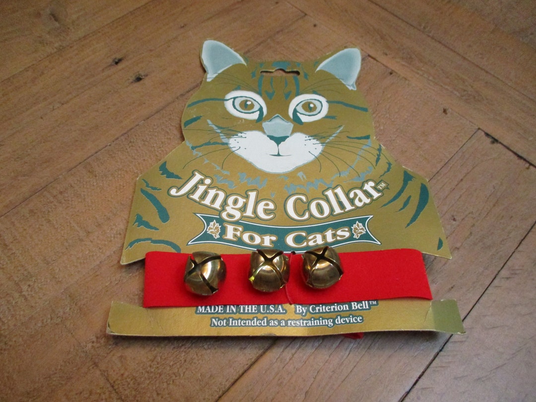 Vintage Cat Collar Bells, NOS Cardstock Bells, Cat Lover Gift, Pet Gift ...