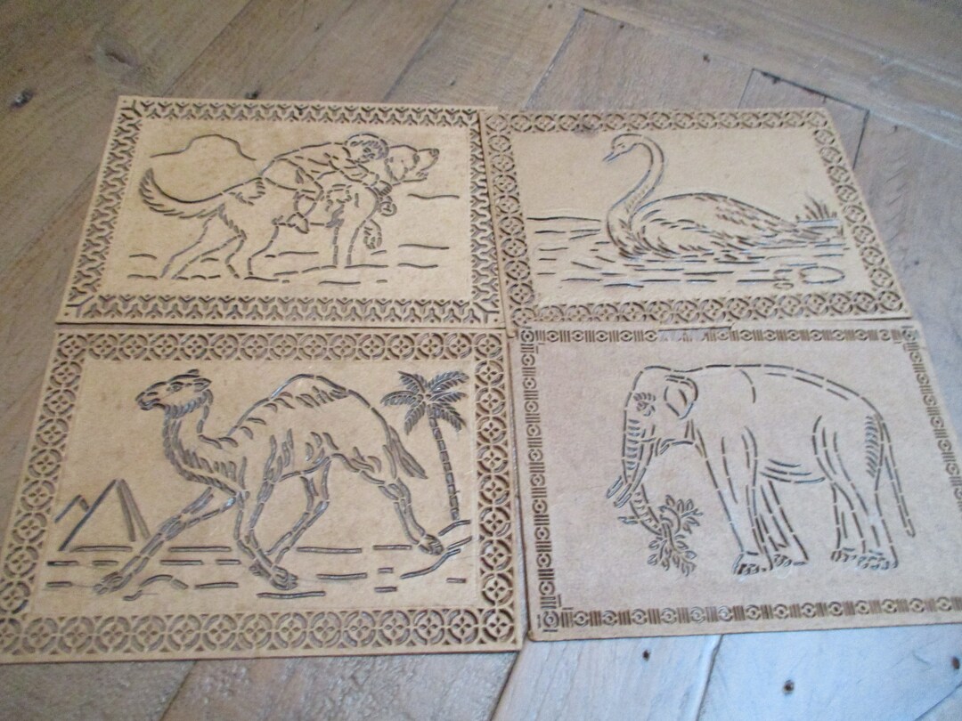 Antique 16 Paper Stencils Primitive Cardboard Die Cut - Etsy