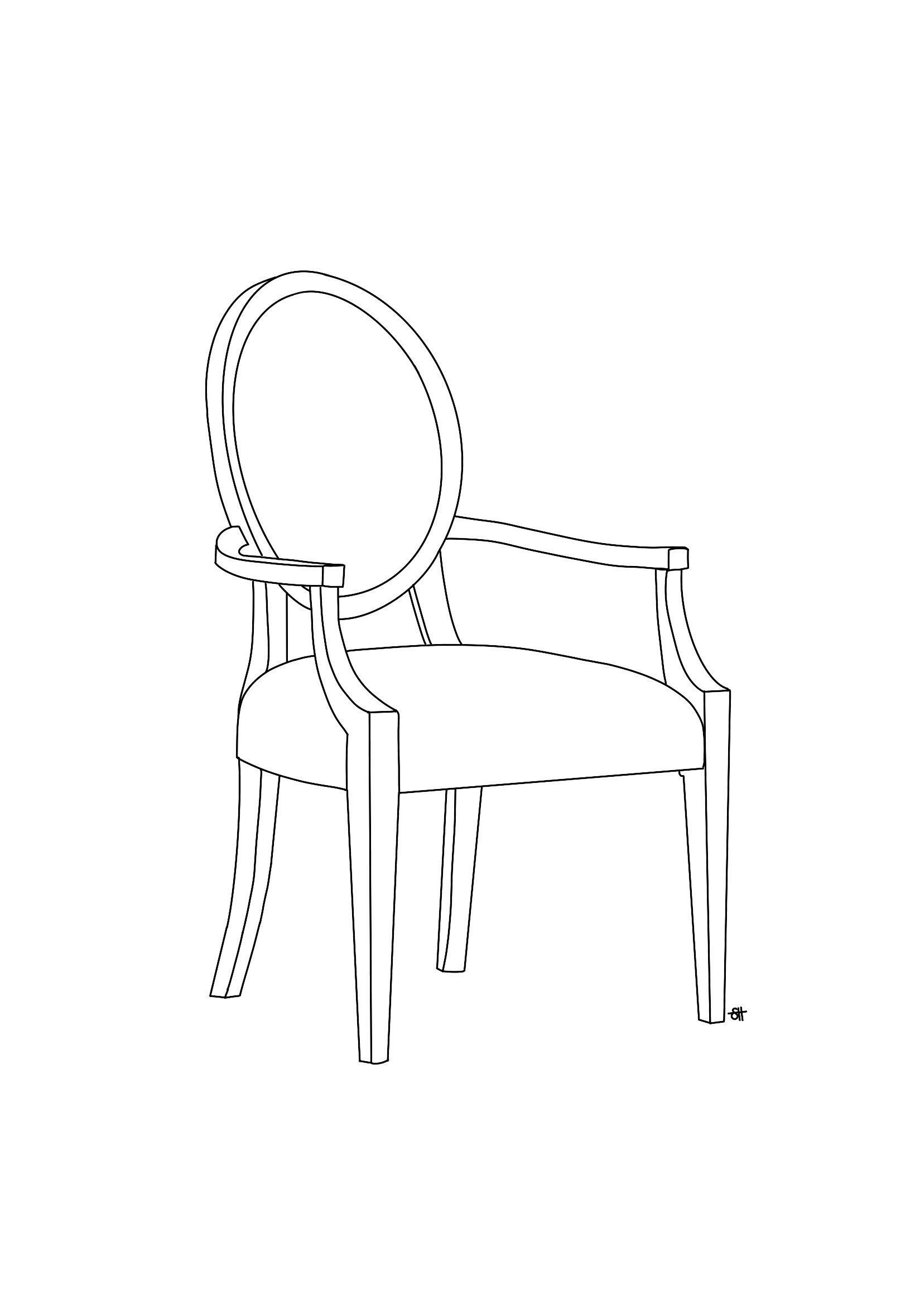 Chair Line Drawing