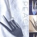 Peace Sign Necklace up Cycled Silverware Fork Pendant Key Chain One of ...