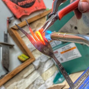 Peace Sign Necklace up Cycled Silverware Fork Pendant Key Chain One of ...