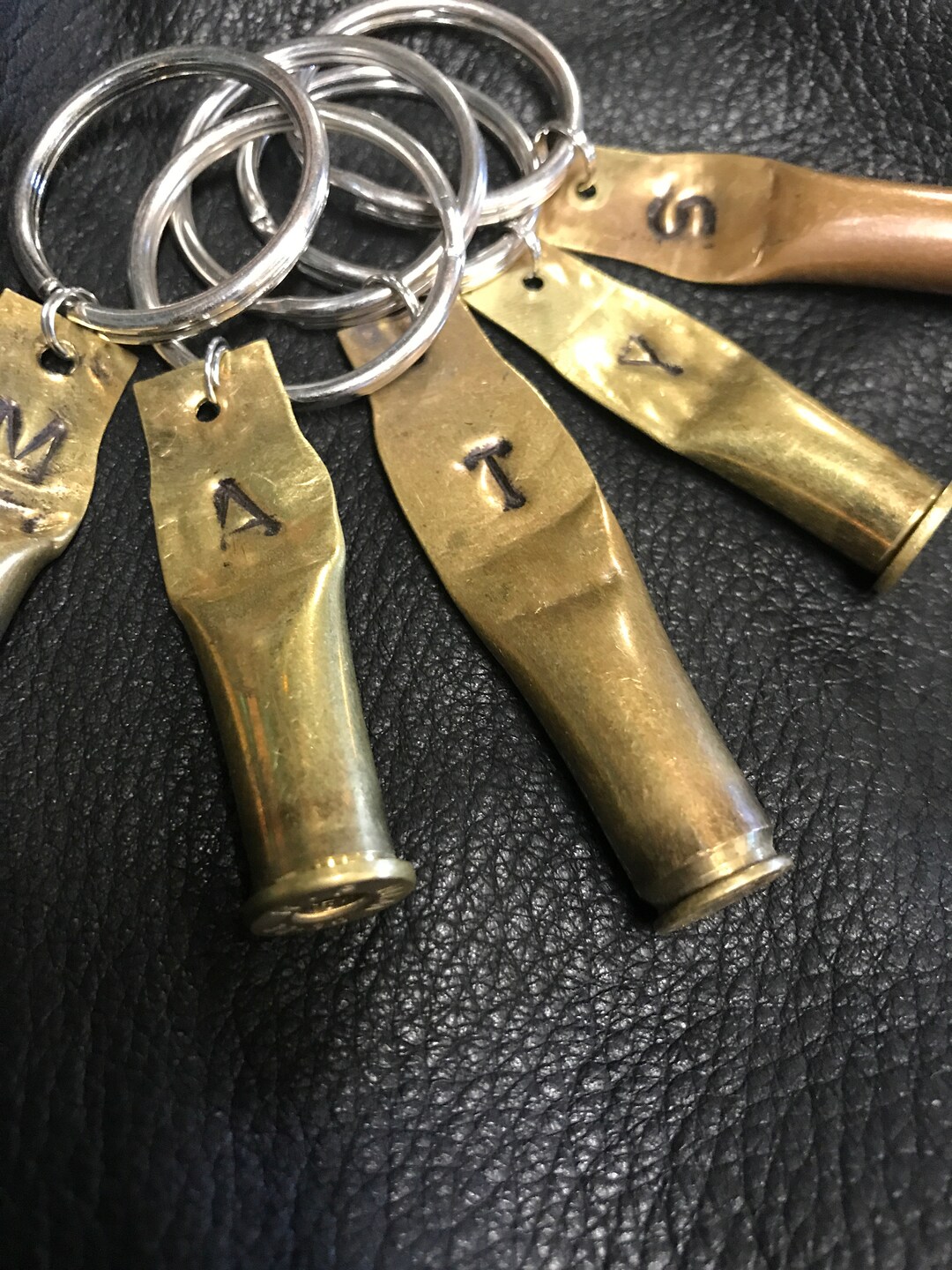 Brass Casing Gun Ammo Key Ring Initial Date Love Gift Hunter - Etsy