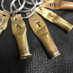 Brass Casing Gun Ammo Key Ring Initial Date Love Gift Hunter - Etsy