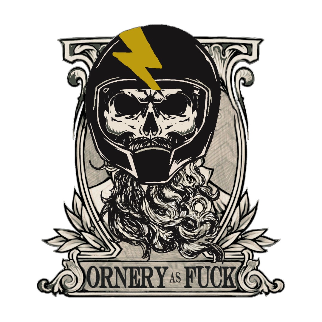 Ornery AF Motovlog Vlogging the Ornery One Logo Stickers Durable ...