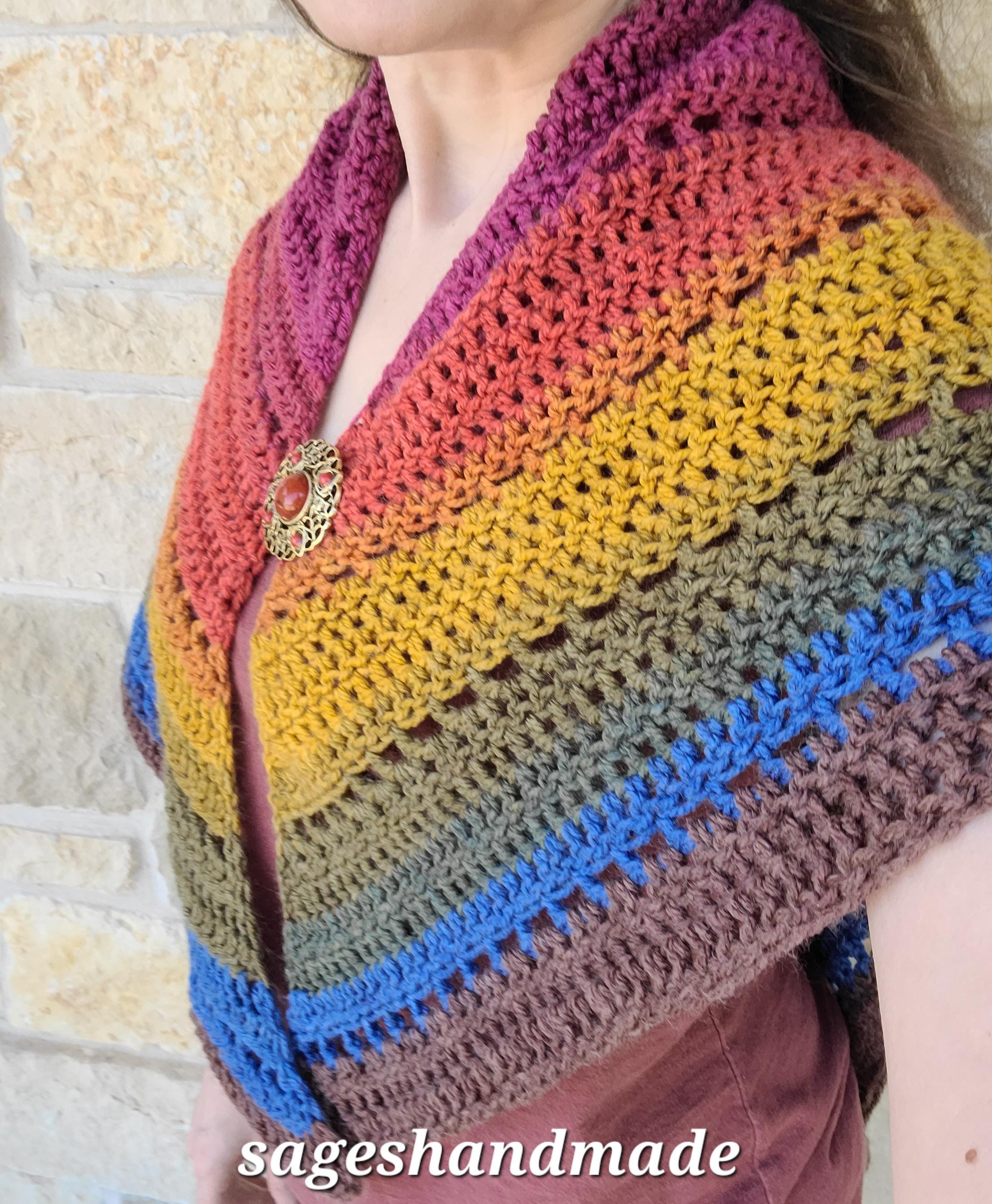 Rainbow PRIDE Shawl - Etsy
