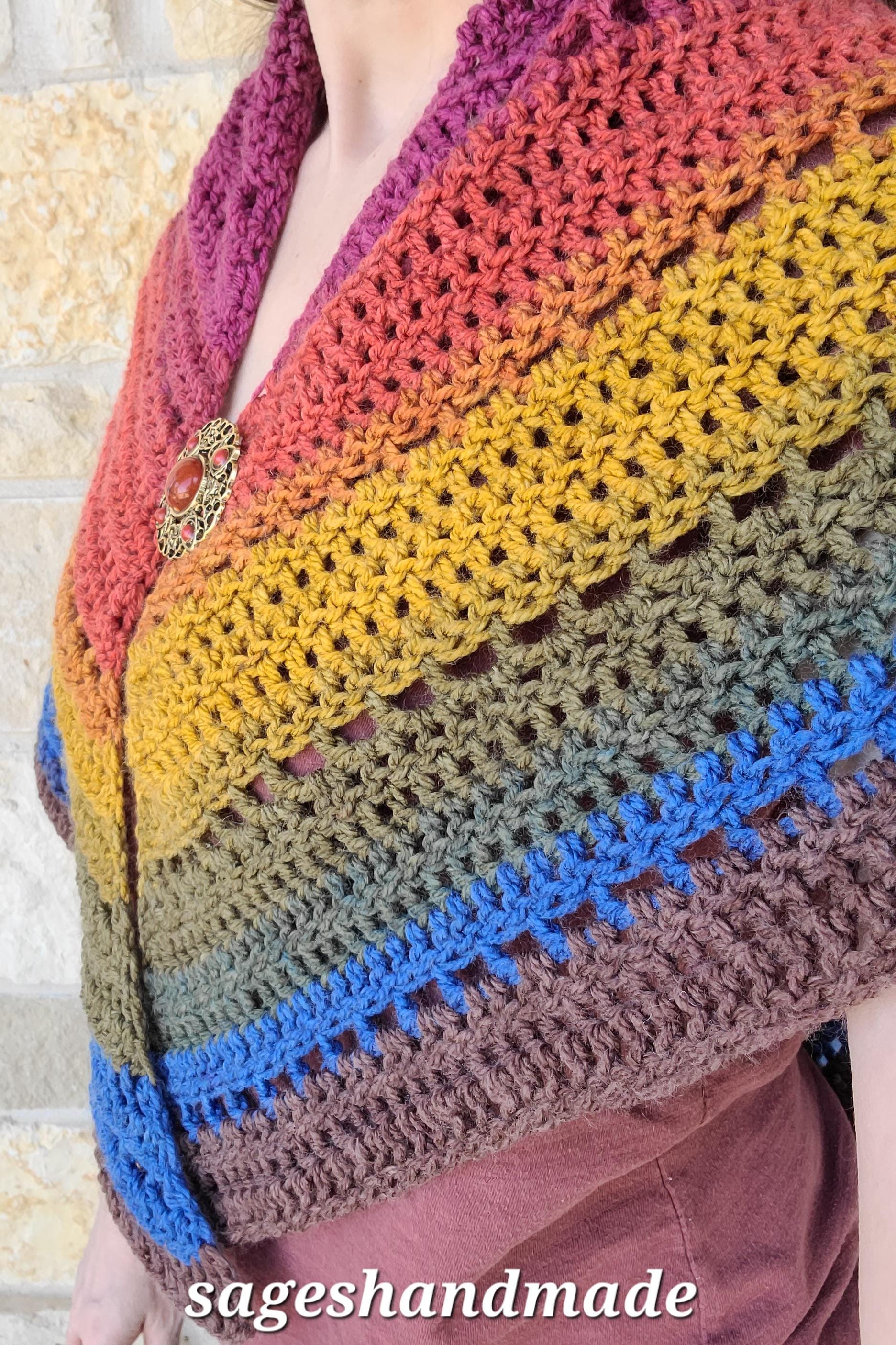 Rainbow PRIDE Shawl - Etsy