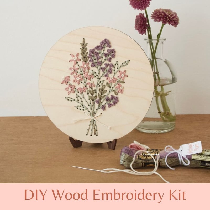 Embroidery on Wood - Etsy