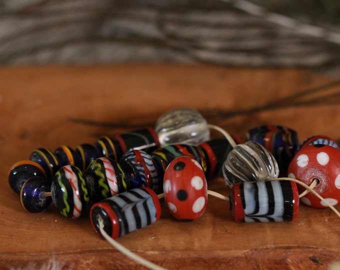 Danish Set Viking Age Glass Bead String Replicas - Etsy