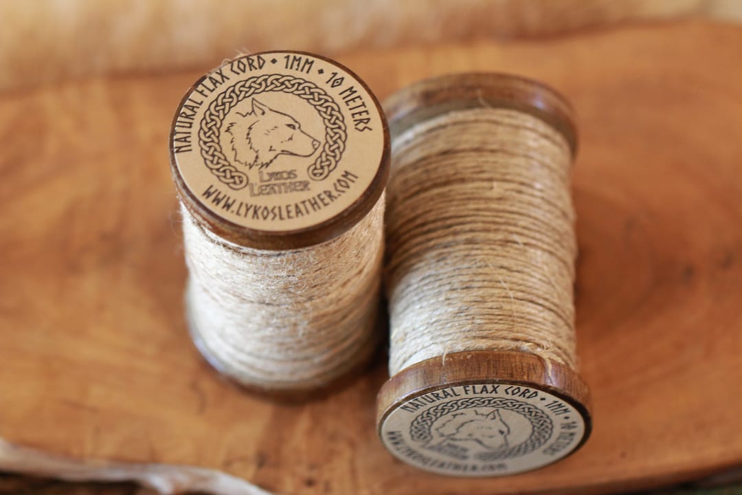 Natural Flax Thread 1MM Wide 10 Meter Spool - Etsy
