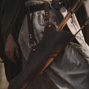 Handcrafted Leather Quiver - Archery Gear - Traditional Quiver for ...