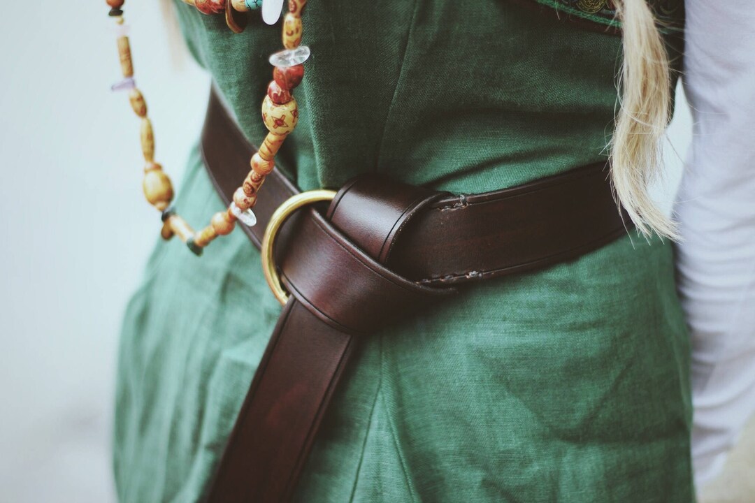 Royal Black Medieval Ring Belt - Etsy