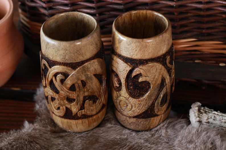 3D Carved Viking Age Art Mead Cup - Etsy