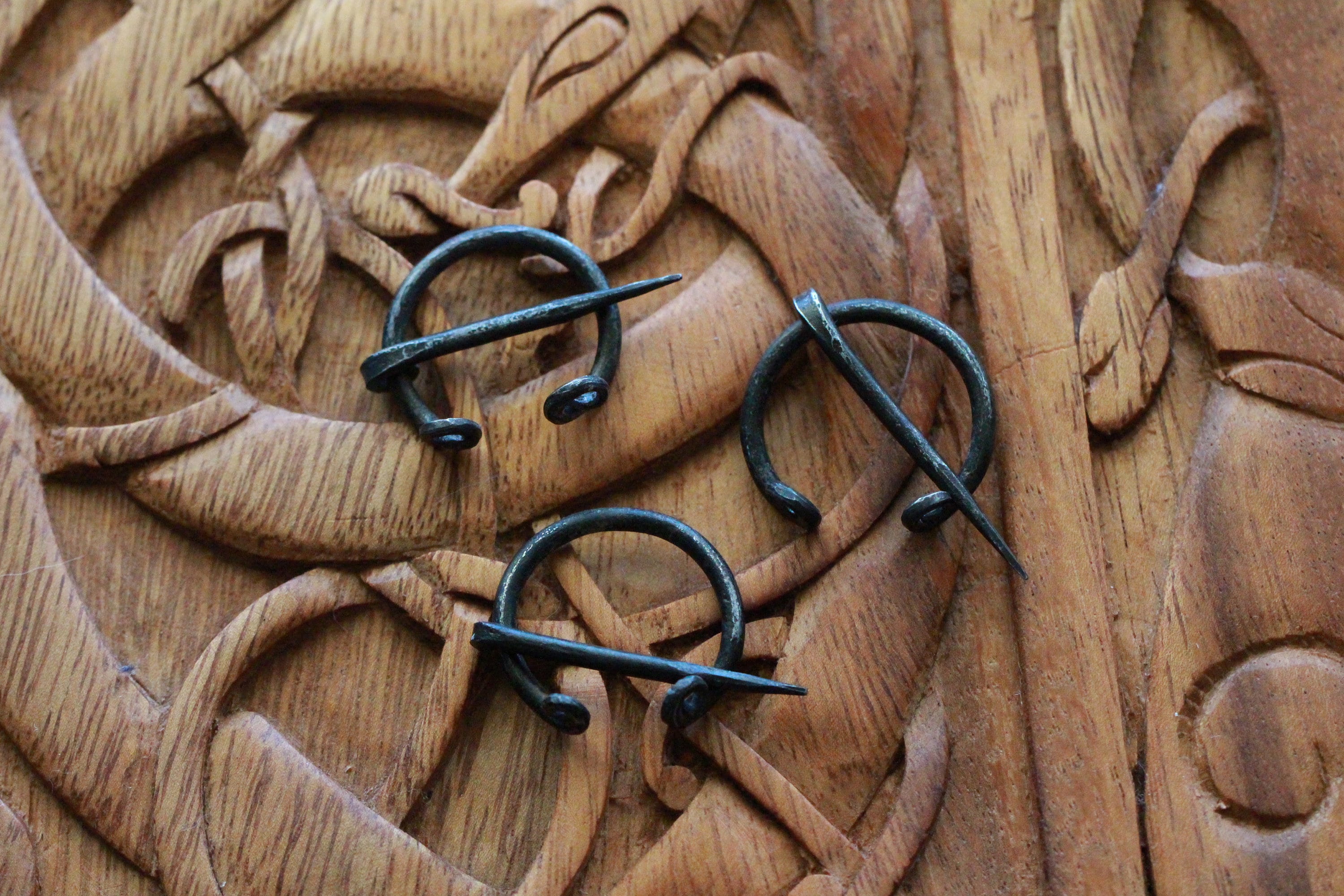 Small Hand Forged Medieval Pin - Etsy
