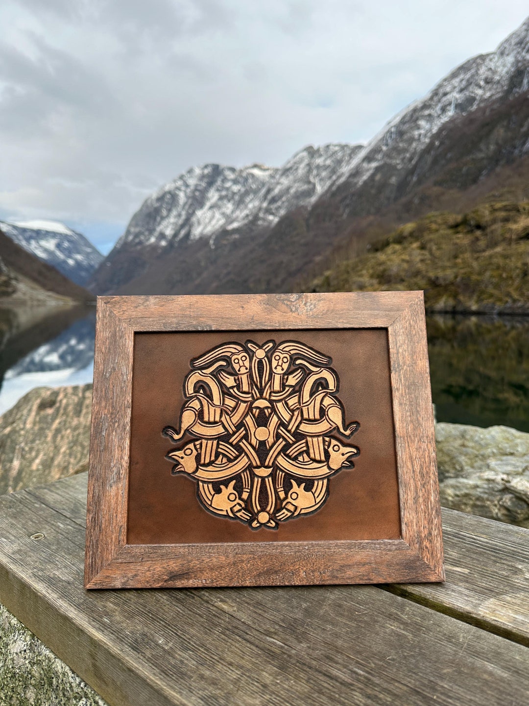 Hand-tooled Leather Oseberg Style Viking Art - Ship Design - Norse ...