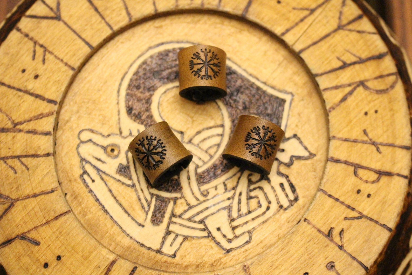 Icelandic Compass Hair/beard Bead - Etsy