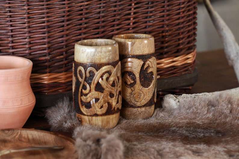 3D Carved Viking Age Art Mead Cup - Etsy
