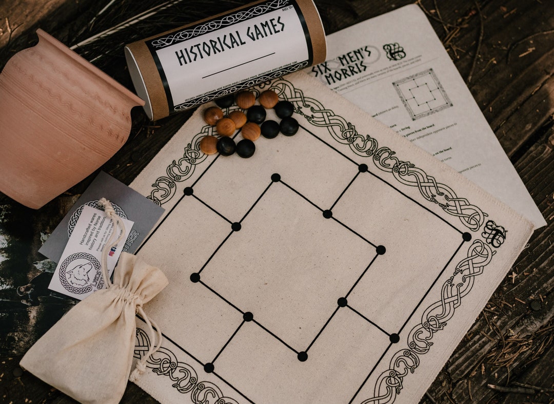 6 Men's Morris Board Game - Etsy